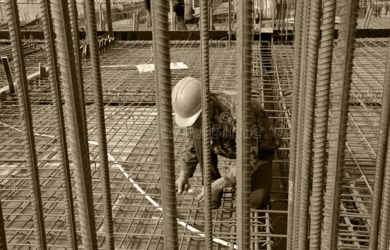 Construction Workers Work in Site Stock Photo - Image of architecture ...