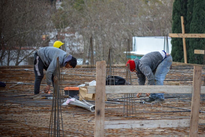 Construction Workers Working Business Editorial Photography - Image of ...