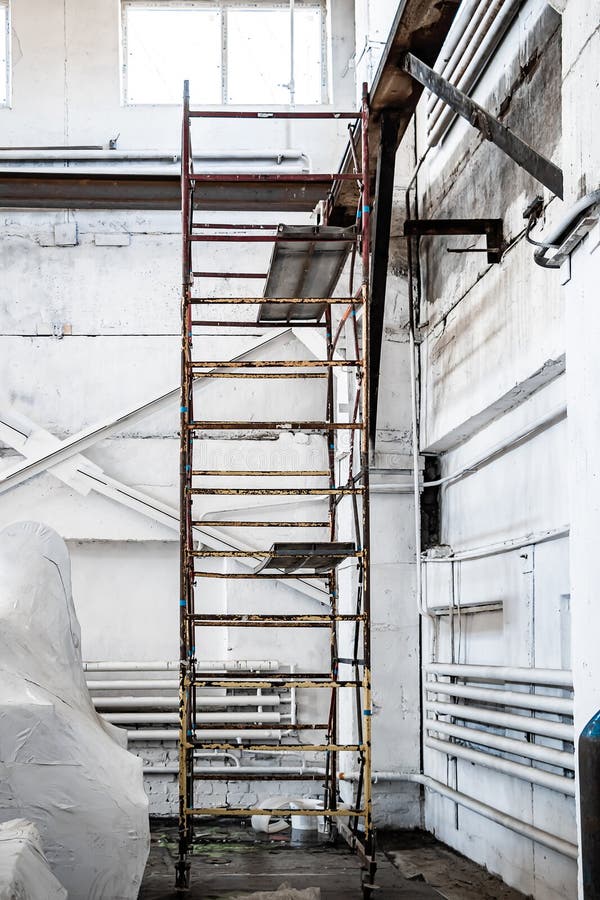 Construction of Working Shop at Factory. Repair of Workroom Stock Image ...