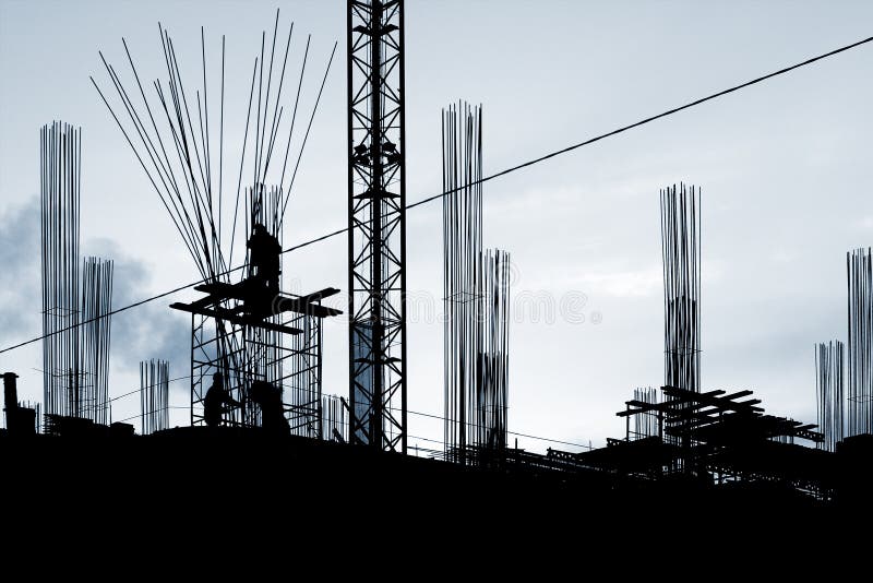 Construction works stock image. Image of company, city - 8529423