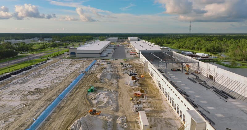 Construction Works on Commercial Logistic Center. Development of ...