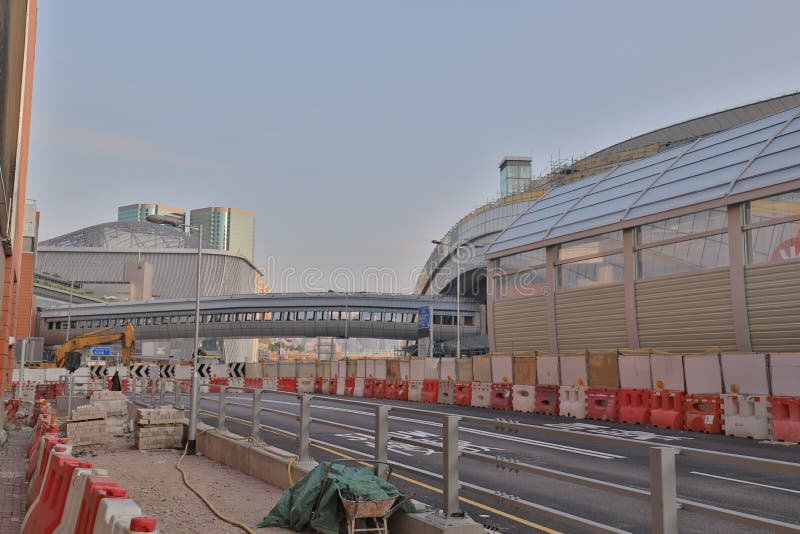 The Construction Works of HK Express Rail Link Editorial Image - Image ...
