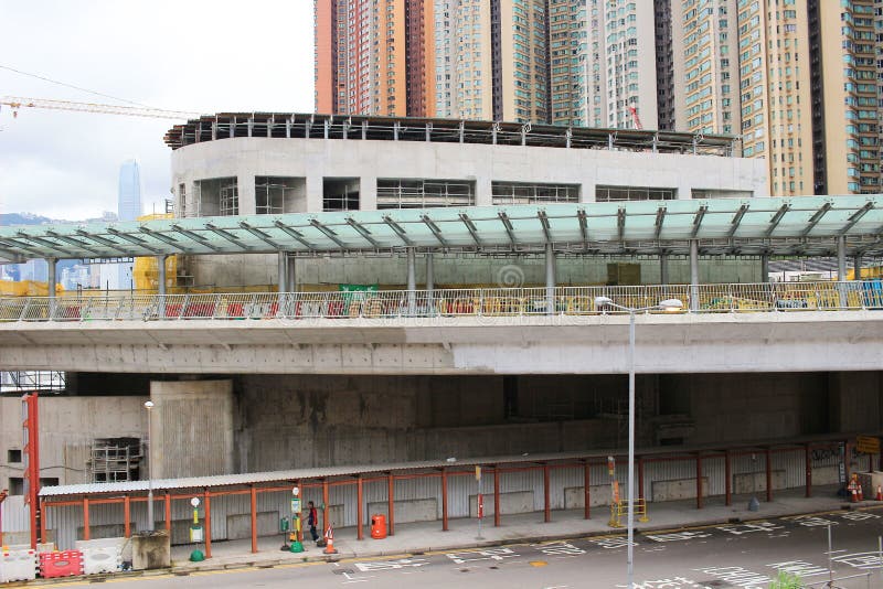 Construction Works of Hk Express Rail Link Editorial Stock Image ...