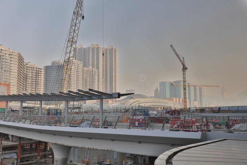 The Construction Works of Hk Express Rail Link Editorial Stock Photo ...