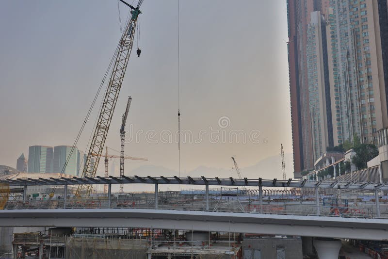 The Construction Works of Hk Express Rail Link Editorial Stock Photo ...