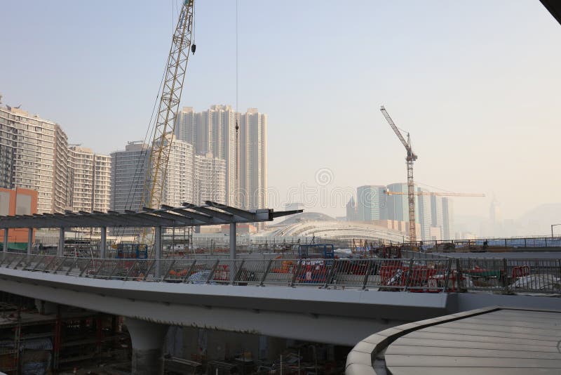 The Construction Works of Hk Express Rail Link Editorial Image - Image ...