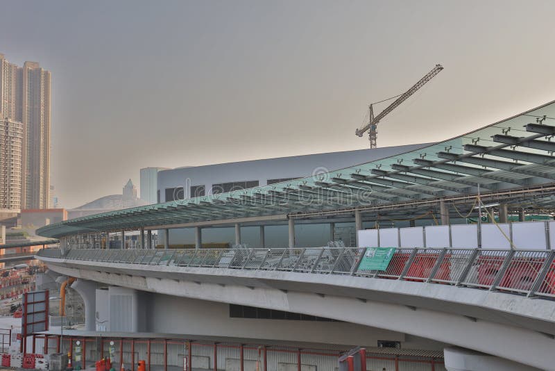 The Construction Works of Hk Express Rail Link Editorial Photography ...