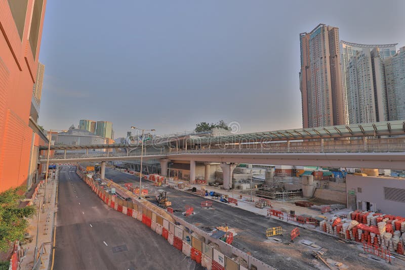 The Construction Works of HK Express Rail Link Editorial Photo - Image ...