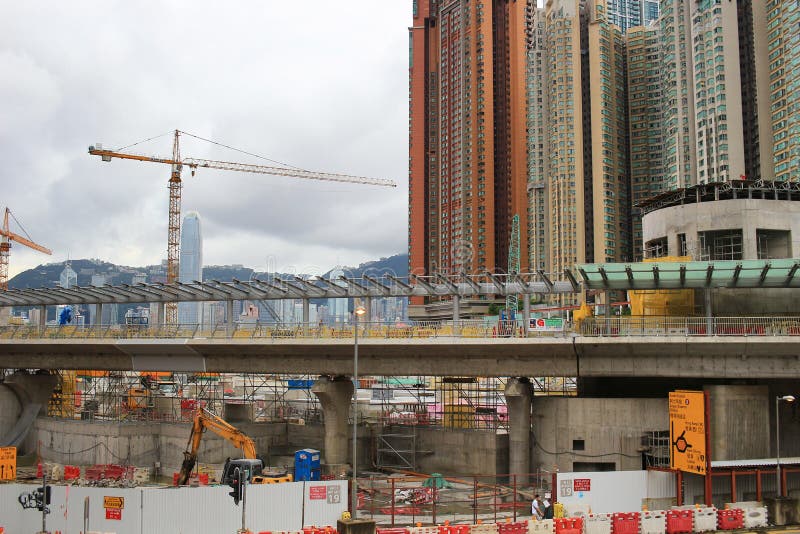 Express Way Construction Site Editorial Stock Image - Image of ...