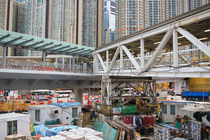 Construction Works of Hk Express Rail Link Editorial Stock Image ...
