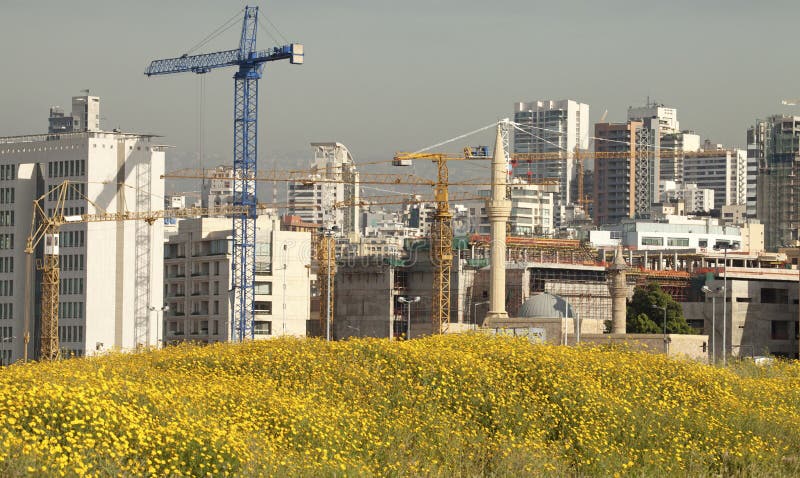 Construction Works, Lebabon Editorial Stock Image - Image of lebanon ...