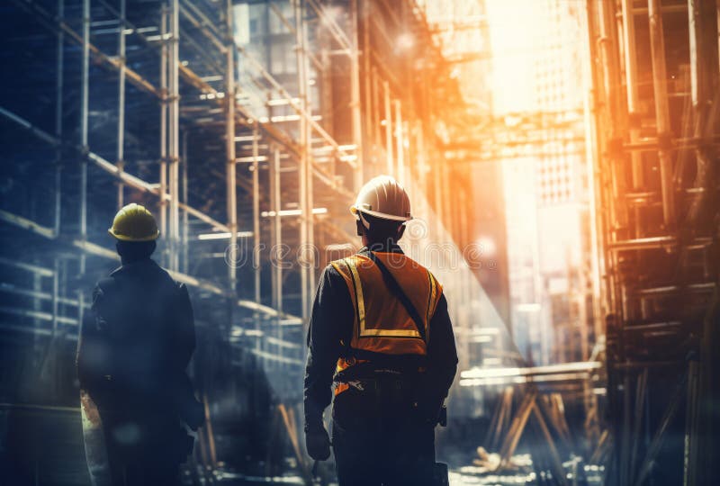 Construction Works, Structural Engineer, Foreman Worker, Stock Photo ...