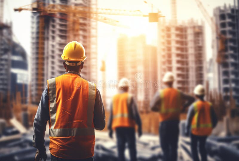 Construction Works, Structural Engineer, Foreman Worker, Stock Photo ...