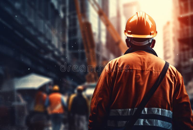 Construction Works, Structural Engineer, Foreman Worker, Stock Image ...
