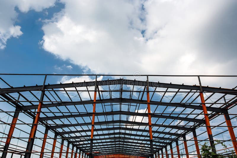 The Construction of the Workshop Stock Image - Image of symmetry ...