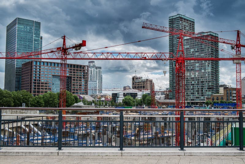 Construction yard stock photo. Image of london, engineering - 46084262