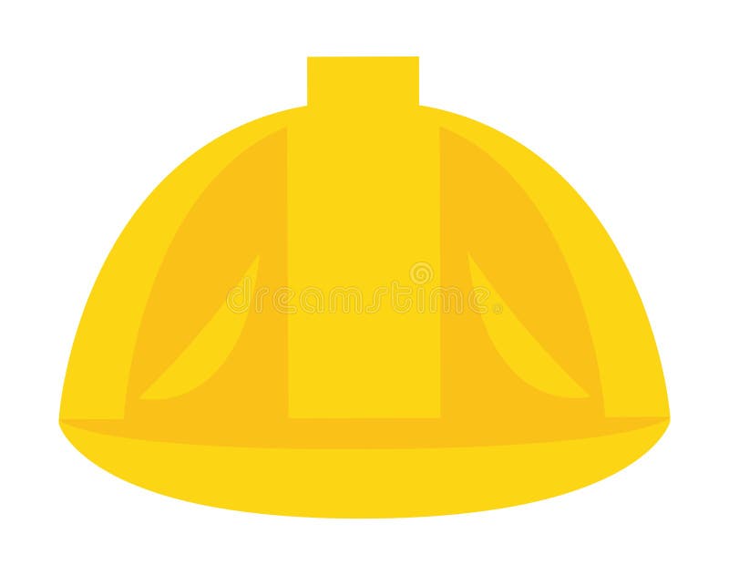 Construction yellow helmet stock vector. Illustration of builder ...