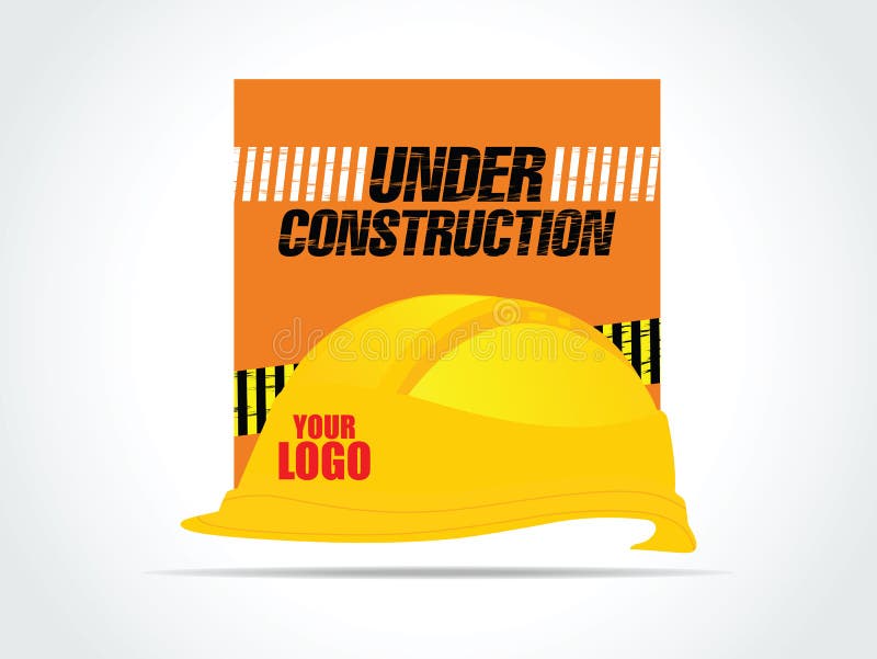 Construction Yellow Helmet for Worker - Vector Illustration Stock ...