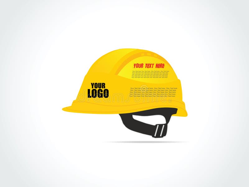 Construction Yellow Helmet for Worker - Vector Illustration Stock ...