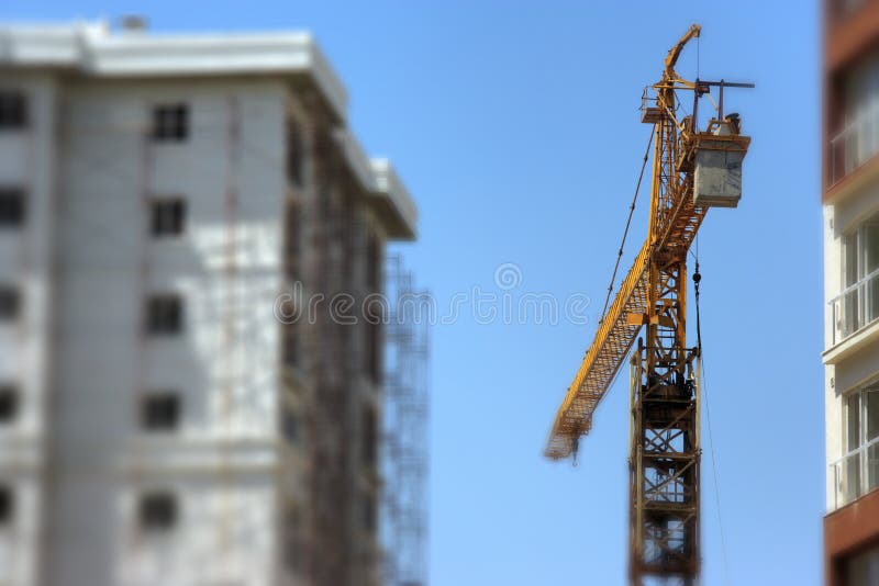 Construction zone stock image. Image of machinery, crane - 11448499