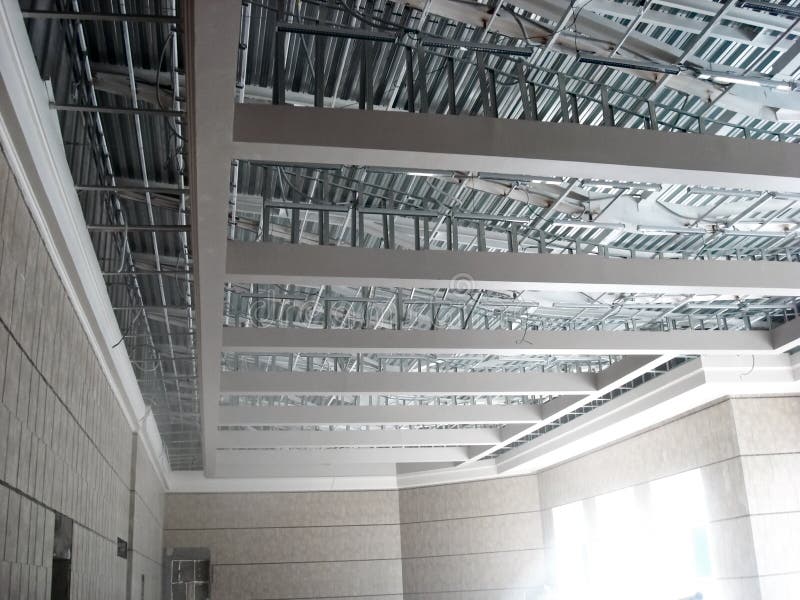 Constructions Ceiling Building Stock Photo - Image of constructivism ...