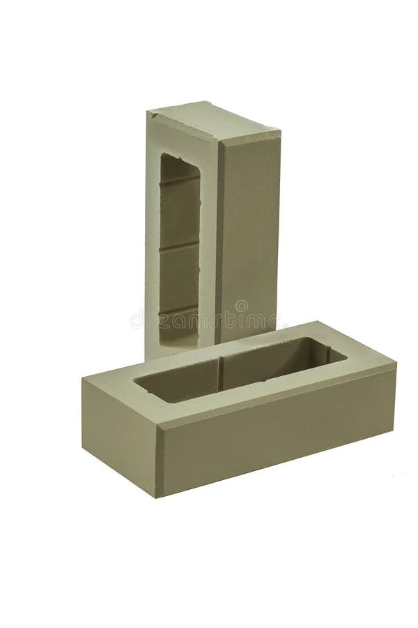 Constructions Ideas. New Samples Bricks for Wall Building Isolated on ...