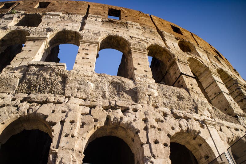 Constructive Details of the Colosseum Stock Image - Image of empire ...
