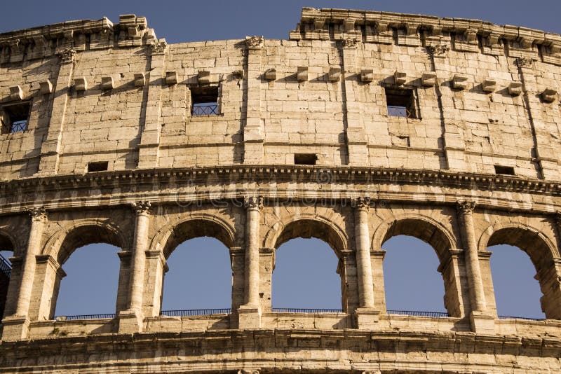 Constructive Details of the Colosseum Stock Image - Image of ancient ...