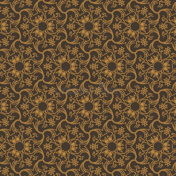 Constructive Geometric Pattern in Shades of Gold Stock Illustration ...