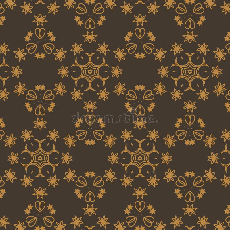 Constructive Geometric Pattern in Shades of Gold Stock Illustration ...