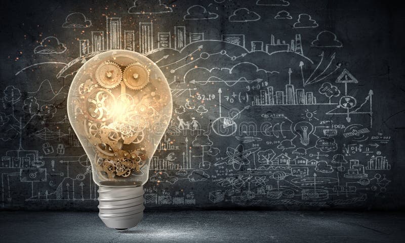Constructive thinking stock photo. Image of mind, bulb - 52048732