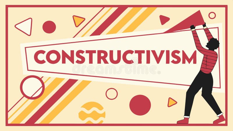 Constructivism Banner Text, Art Movement and Style Design Vector Design ...