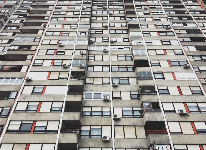 Constructivism Building in Zagreb Stock Image - Image of architecture ...