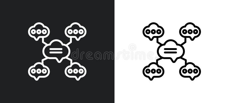 Constructivism Outline Icon in White and Black Colors. Constructivism ...