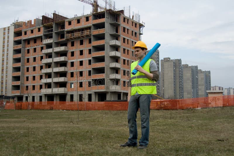 Constructon worker stock image. Image of bulder, portrait - 4409887