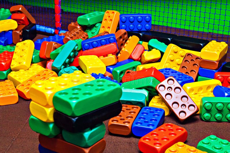 Constructor of Colored Building Bricks and Blocks Editorial Stock Image ...