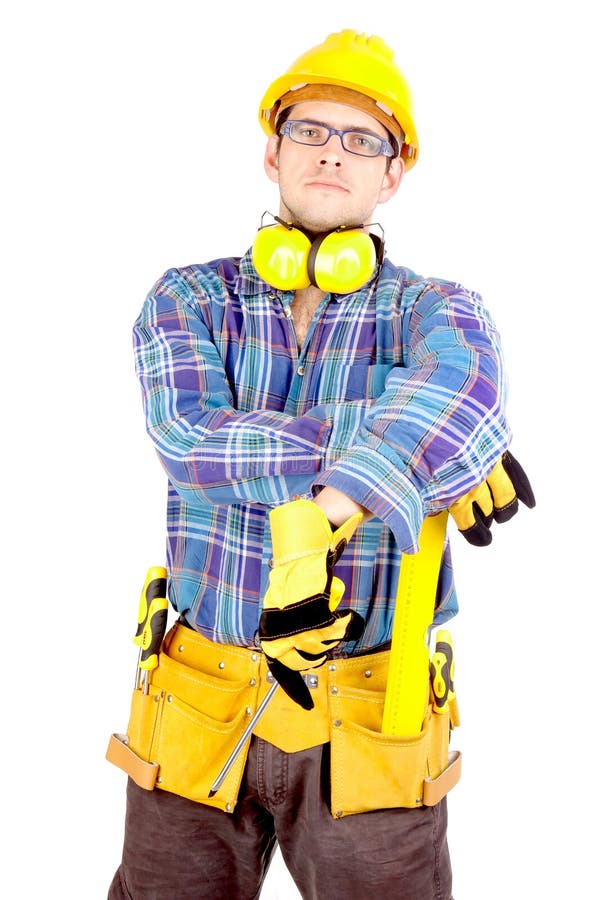 Constructor stock image. Image of person, builder, handsome - 39694003