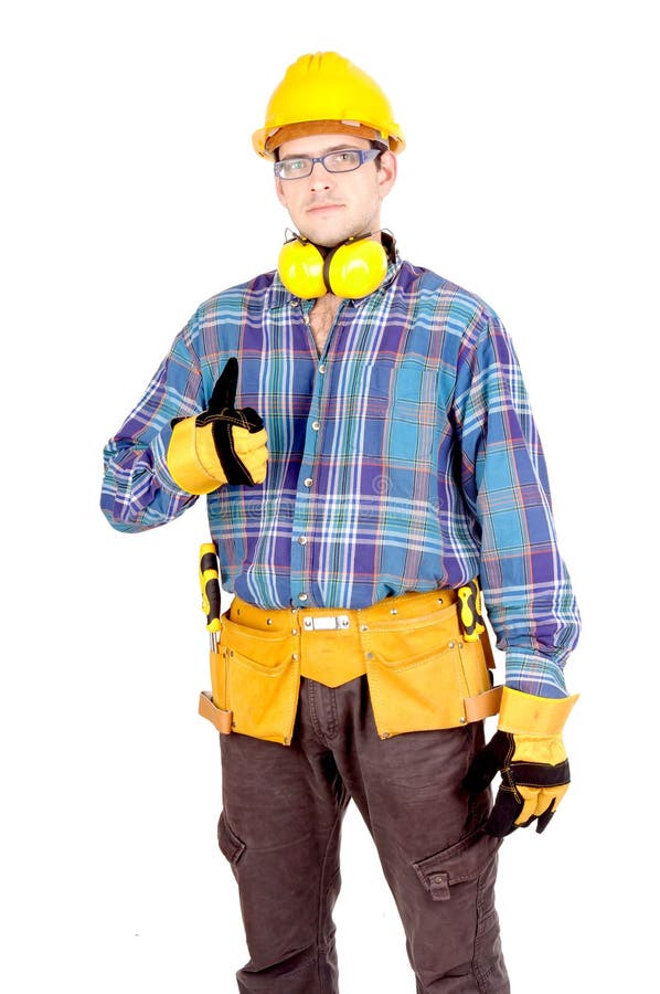 Constructor stock image. Image of person, builder, handsome - 39694003