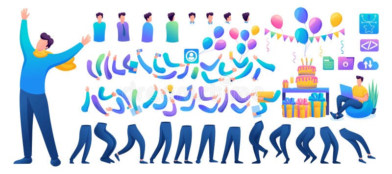 Constructor for Creating a Fun Teen Man. Create Your Own Character with ...