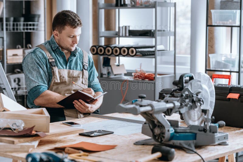 Constructor Designing New Engine Stock Photo - Image of craft, physical ...