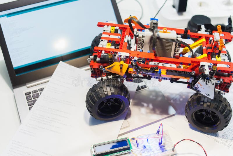 Constructor Lego Technic Mechatronics Breadboard Editorial Photography ...