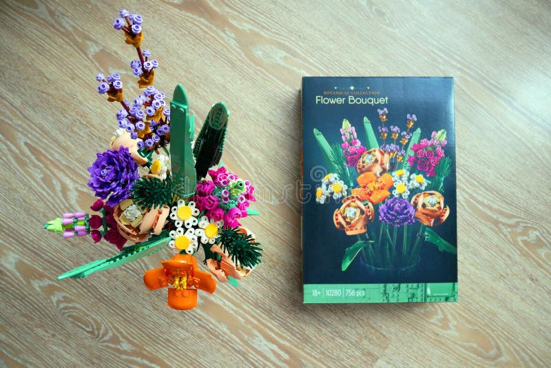 A Constructor Made of Small Parts. Plastic Flowers Editorial ...