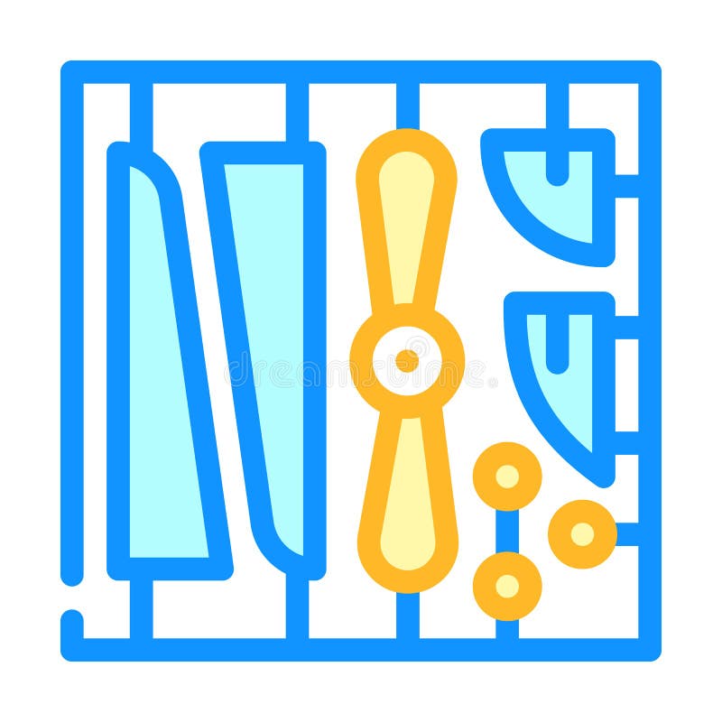 Constructor Model Toy Color Icon Vector Illustration Stock Vector ...