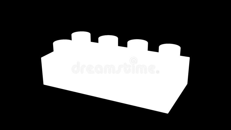 Constructor Red Plastic Block 3d Rotate. Stock Footage - Video of color ...