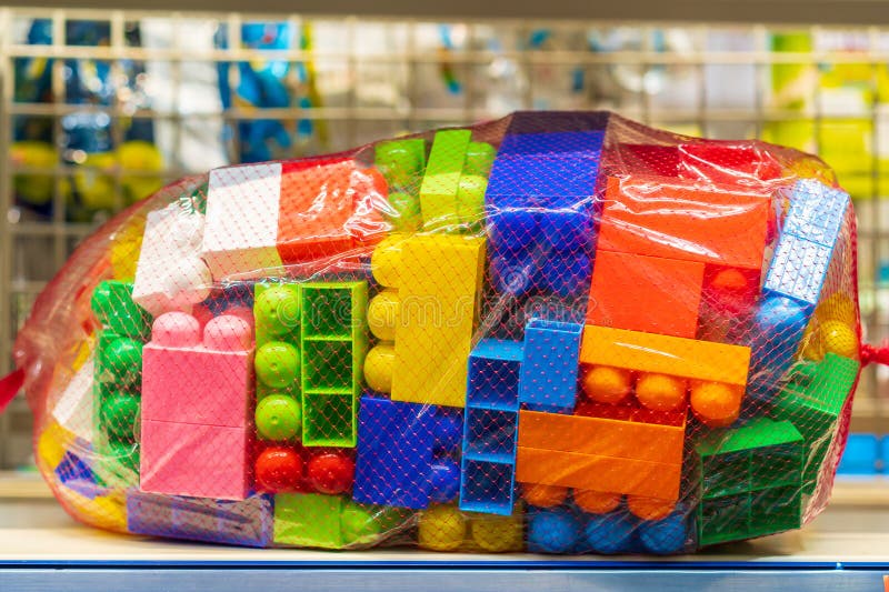 Constructor Toy for Children in the Store. Educational Gift for ...