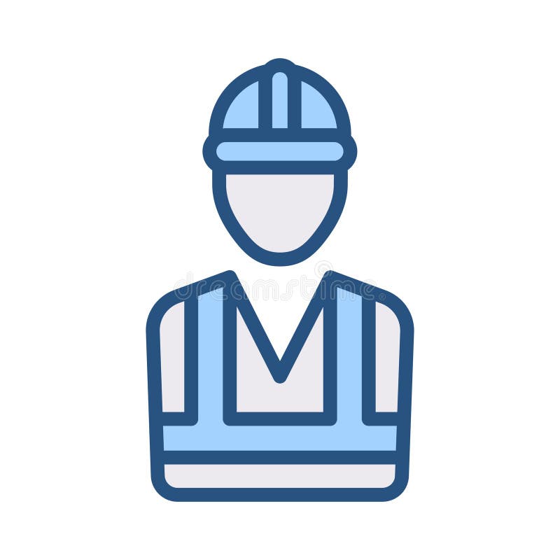 Constructor, Worker Icon stock vector. Illustration of engineering ...