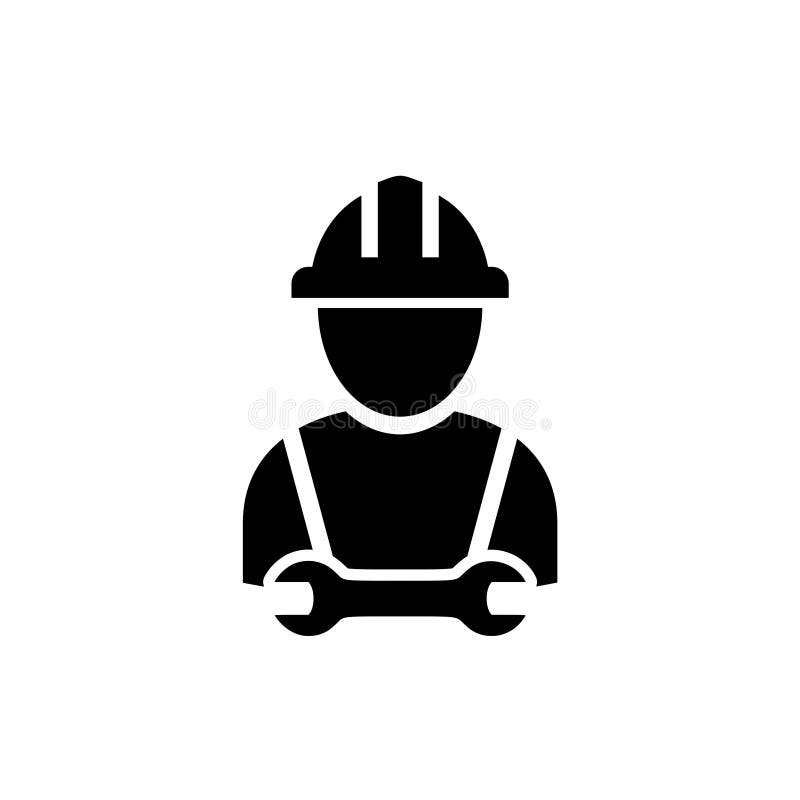 Constructor, Worker Icon stock vector. Illustration of simple - 188062735