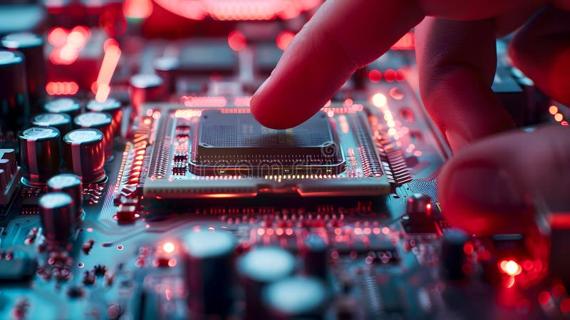 Constructors Assemble Computers Stock Photo - Image of digital ...