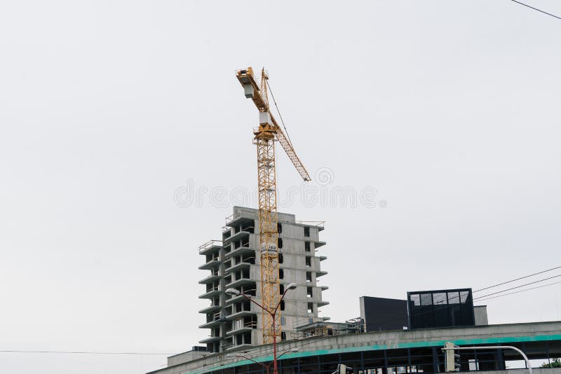 Construstion on a New Building, Trade Center, Taking Place Stock Image ...