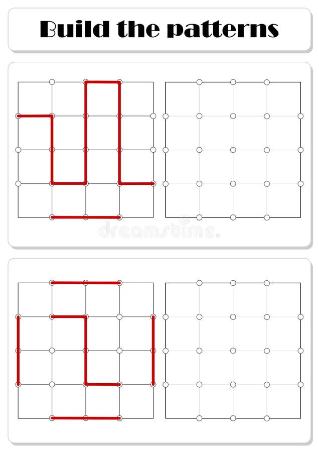 Construya Los Modelos Correctos Del Vector Ilustración del Vector ...